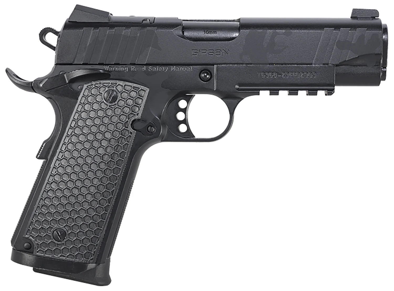 Girsan 391154 MC1911 C Influencer Compact 45 ACP 8+1 4.40" Black Steel ...