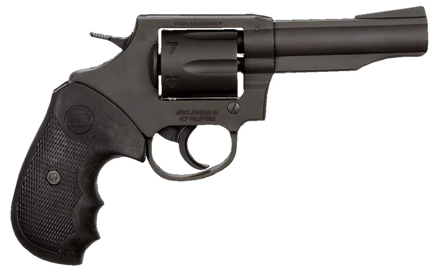 Rock Island 51261 M200 Medium Frame 38 Special 6rd 4" Black Parkerized ...