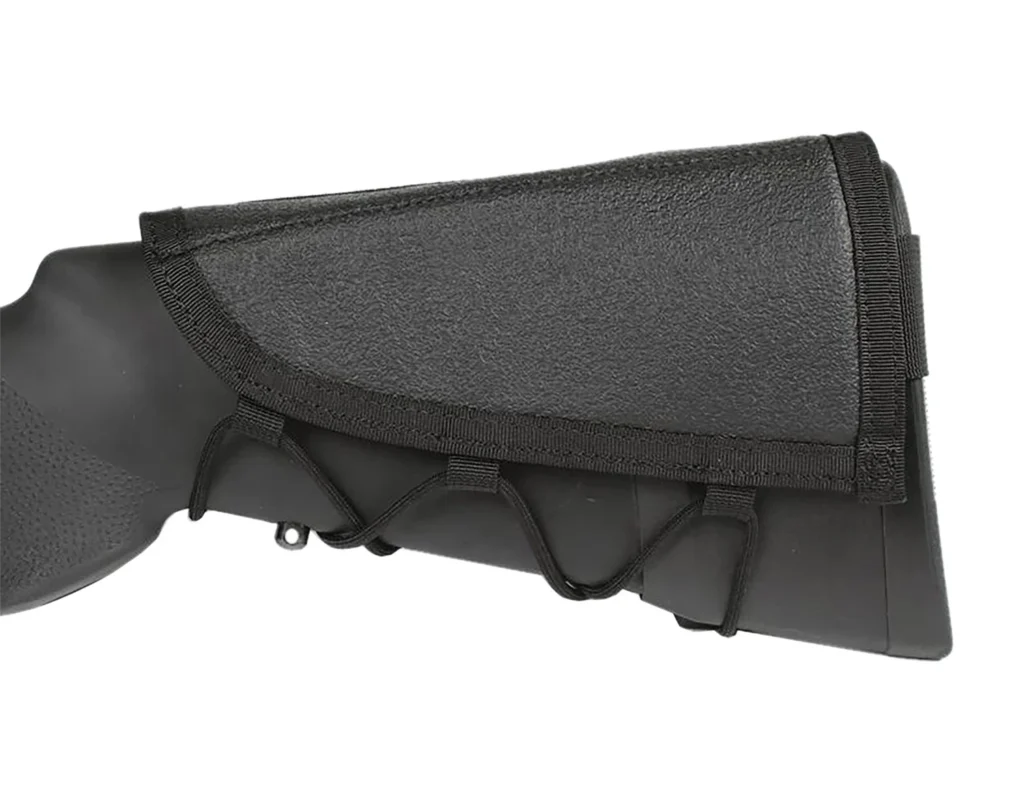 Blackhawk 90CP02BK Ammo Cheek Pad Black Nylon 5rd Rifle Buttstock Mount ...